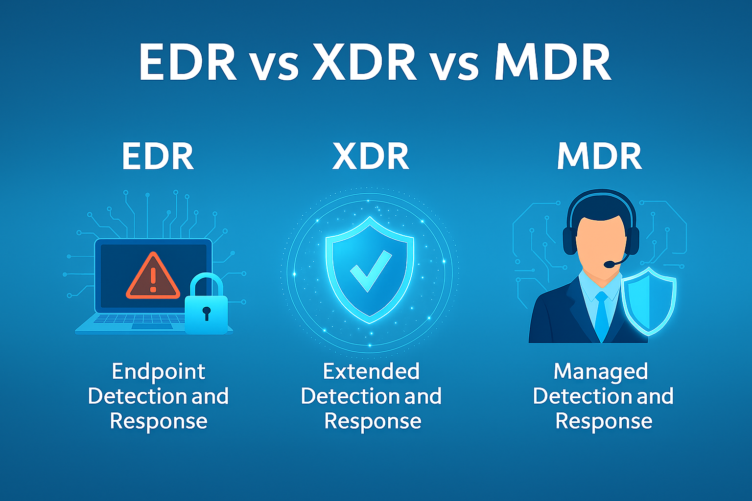 EDR, XDR & MDR – Skillnader & SOC-tjänster | itsnillet